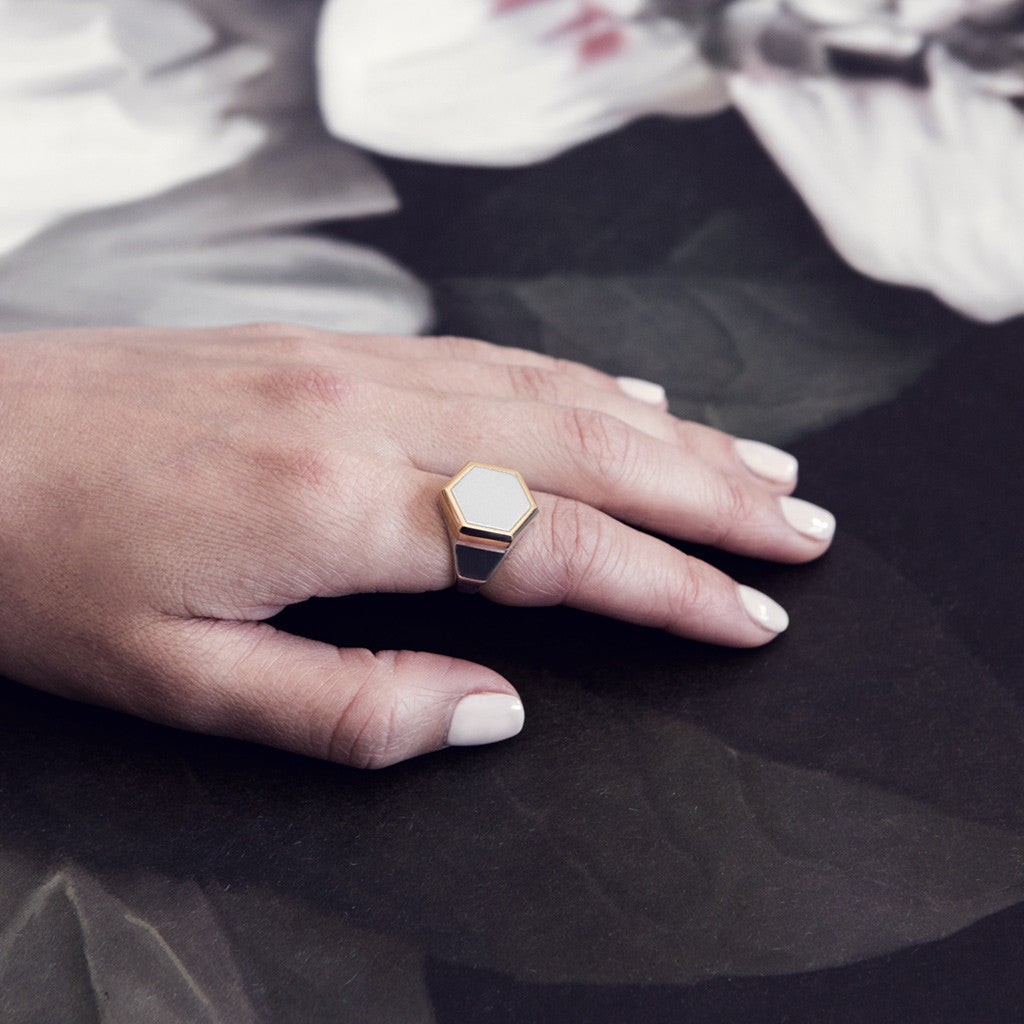 Hex Ring | IZA JEWELRY